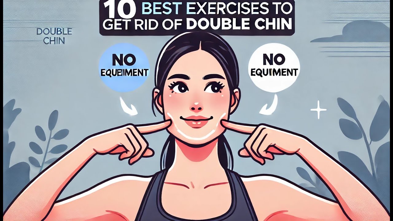 10 Best Exercises to Get Rid of Double Chin (No Equipment) - YouTube