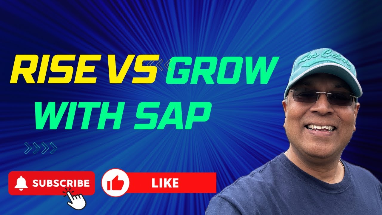 RISE vs GROW with SAP. What is the difference. #sap #career - YouTube