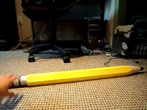 the worlds biggest pencil!! - YouTube