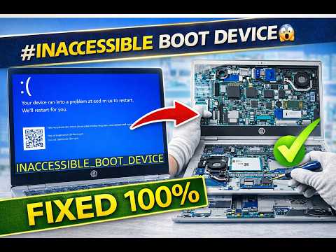 inaccessible boot device #error showing fix solution in laptop | - YouTube