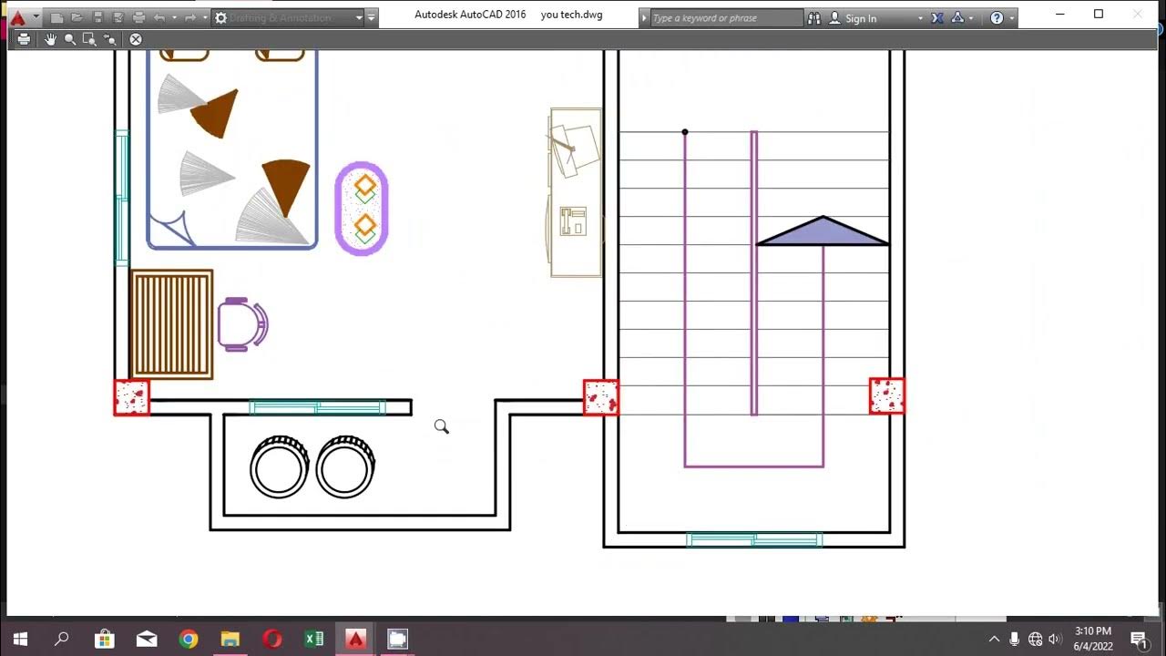 AutoCAD Tutorial for Engineers in Bangla Class 08 || How to use copy, move, rotate commands ...
