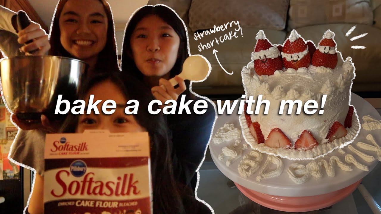 baking a cake with my best friends | vlogmas day 4 | steffie - YouTube