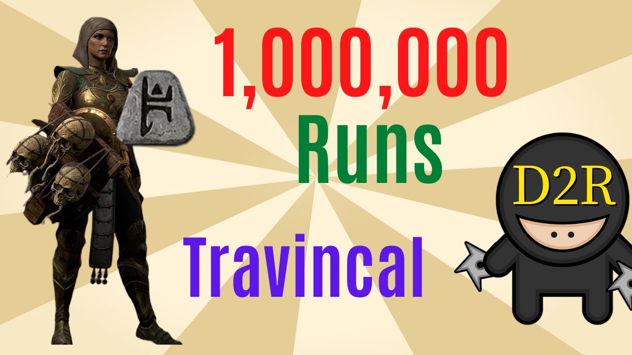[D2R] 1,000,000 Travincal Runs by Sorceress - 300+ Ber and Jah Runes ...