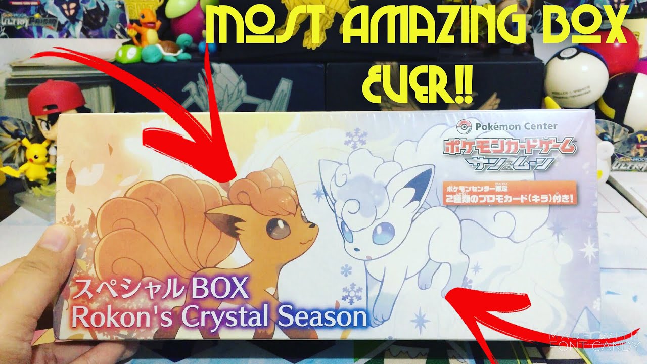 Most Amazing Box Ever!!! - Pokemon Center Rokon's Crystal Season Box ...