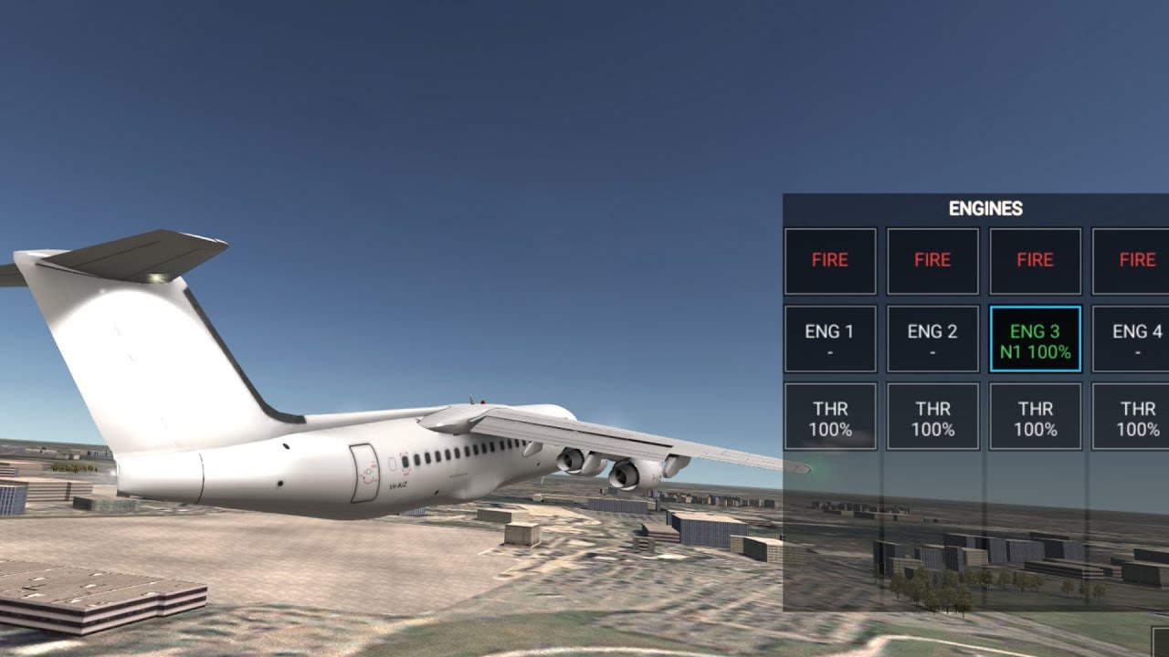 BAE 146 Takeoff with ONE ENGINE - YouTube