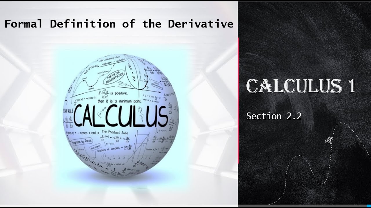Section 2.2 - FORMAL DEFINITION OF THE DERIVATIVE - YouTube