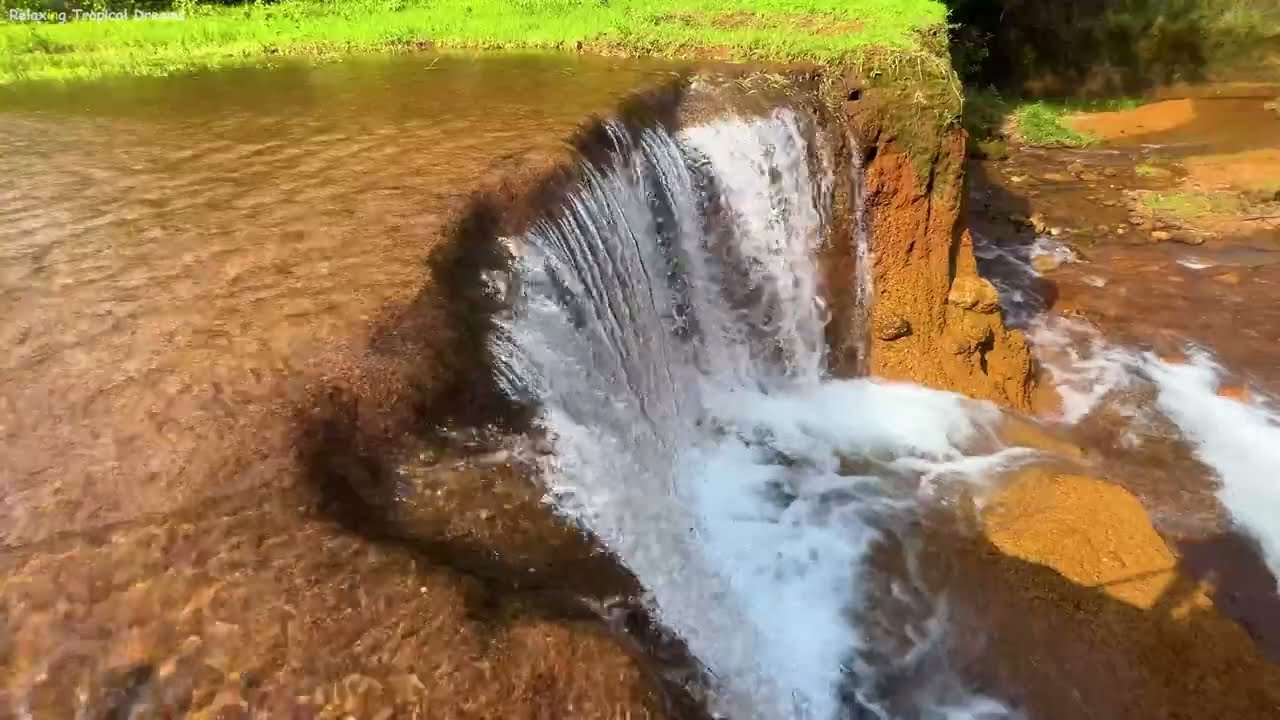 Calming Waterfall Sound For Deep Relaxation, Beautiful Waterfall Video ...