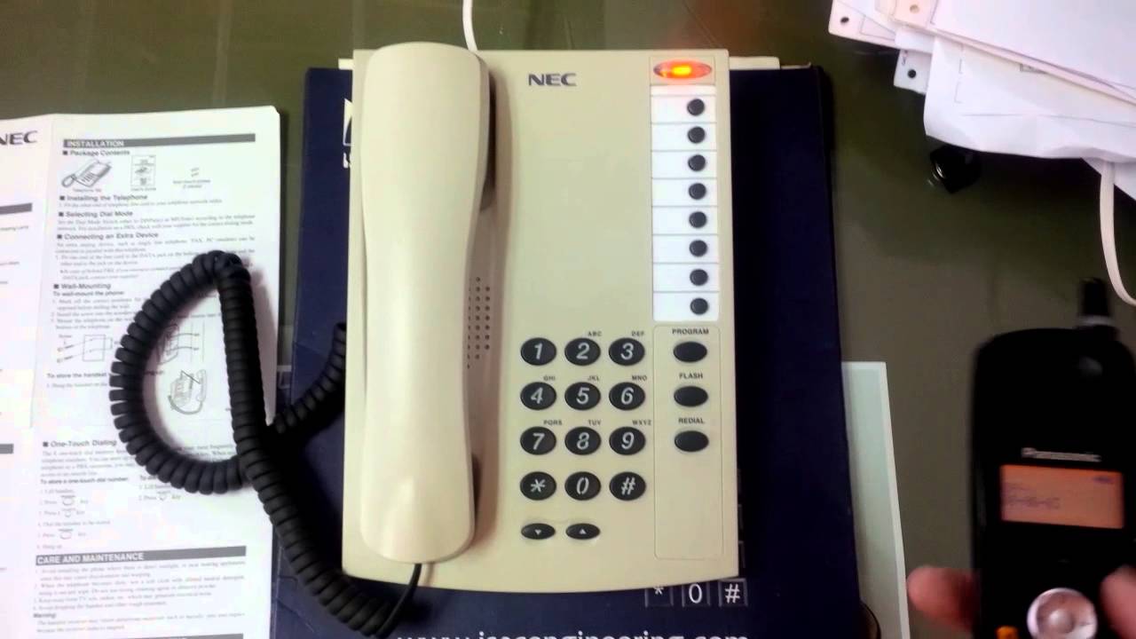 NEC AT-15 , ปรับเปลี่ยนเสียงกระดิ่ง - YouTube