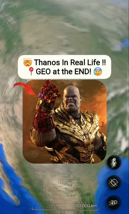 THANOS on Google Earth! ( AVENGERS ) #shorts - YouTube