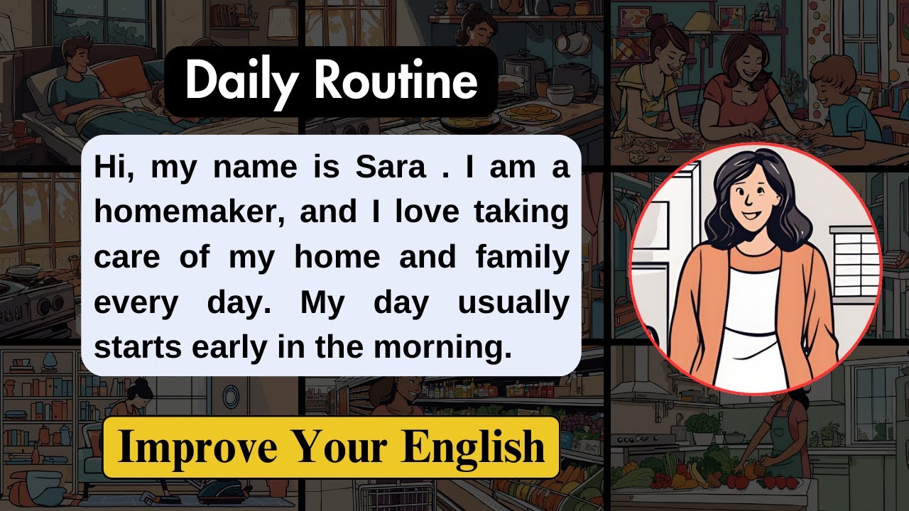 My Daily Routine | Improve Your English | English Listening Skills ...