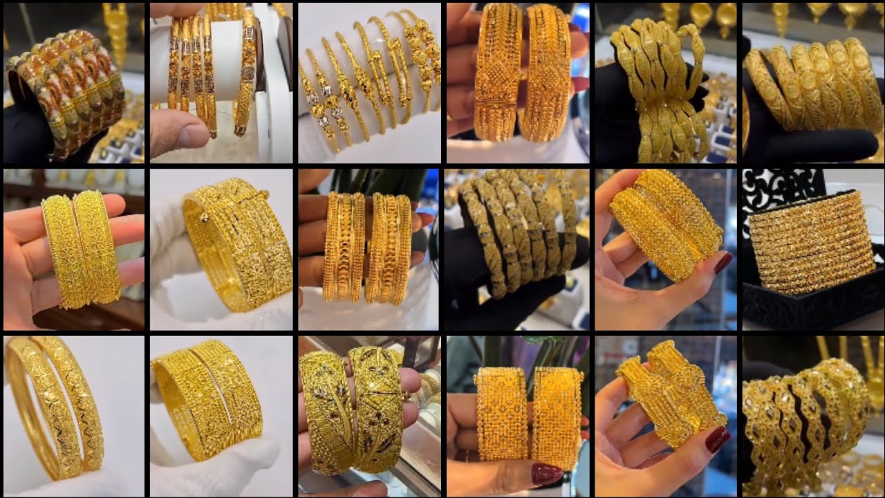 30+ Trending 22K Gold Bangles Designs 2025 | Royal Elegance for Every ...