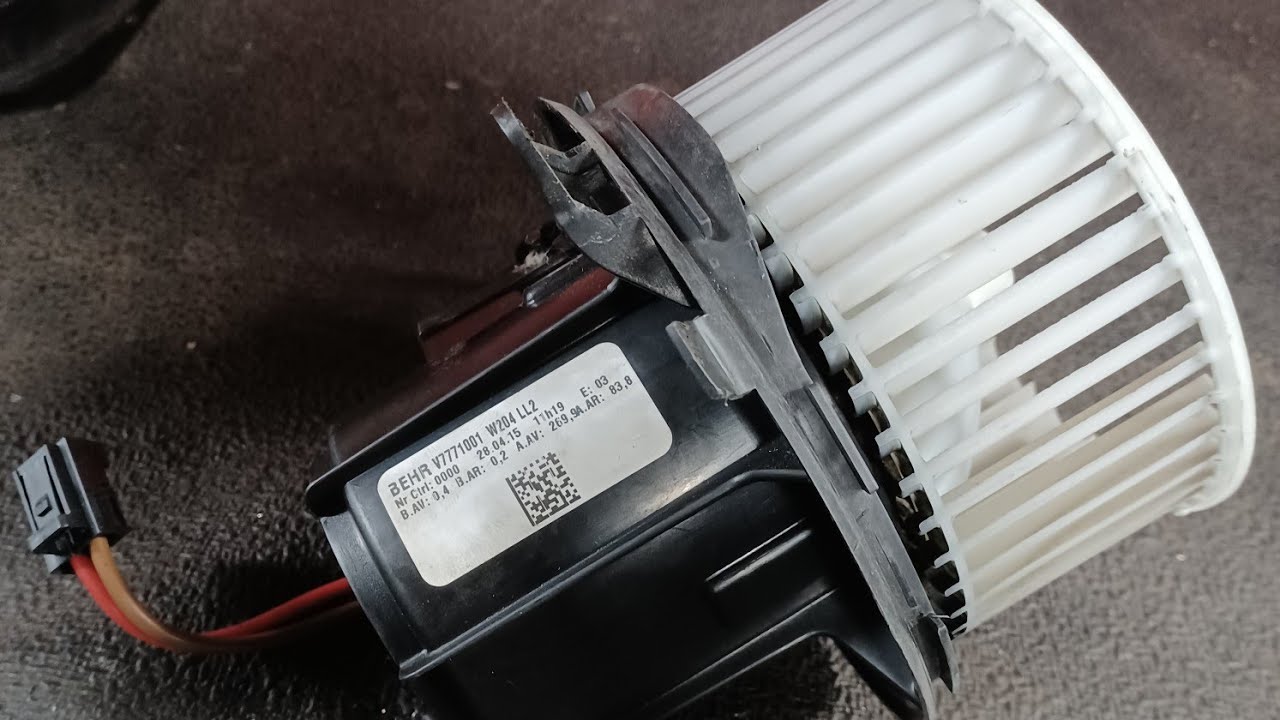 MERCEDES GLK350 BLOWER MOTOR REPLACEMENT YouTube