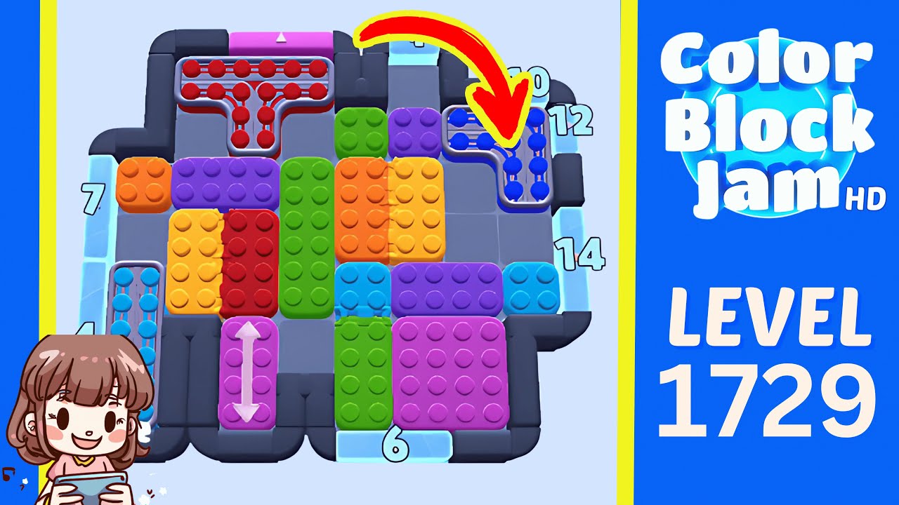 Color Block Jam Level 830 (1729) Solution Walkthrough - YouTube