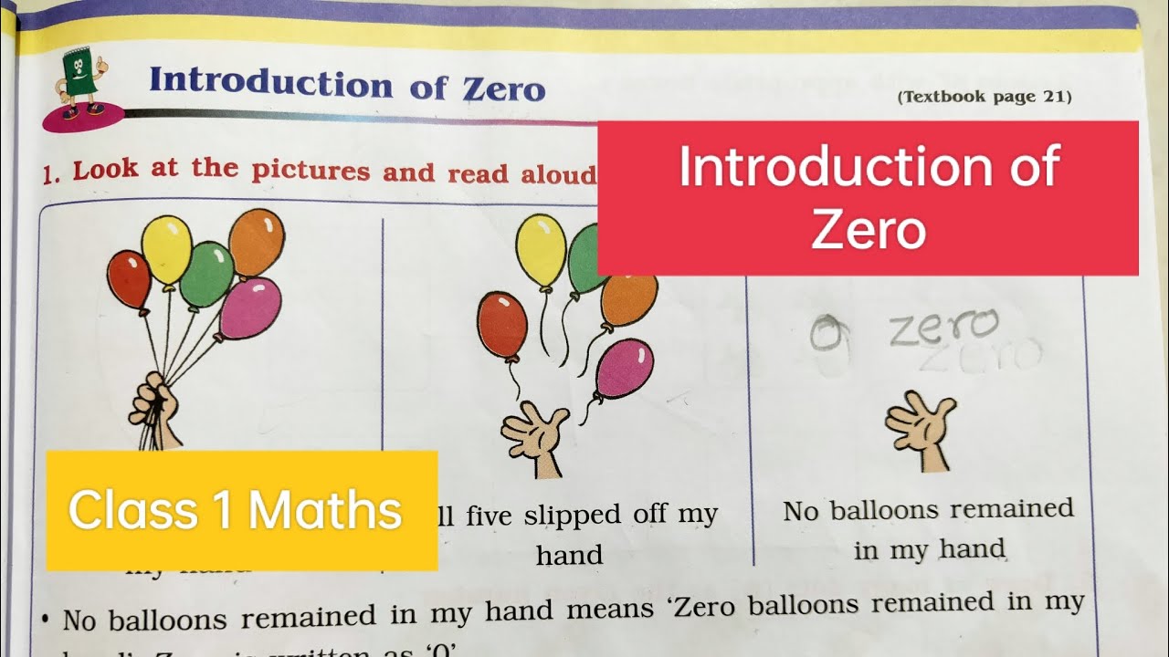 Introduction of Zero | Class 1 Maths | State Board - YouTube
