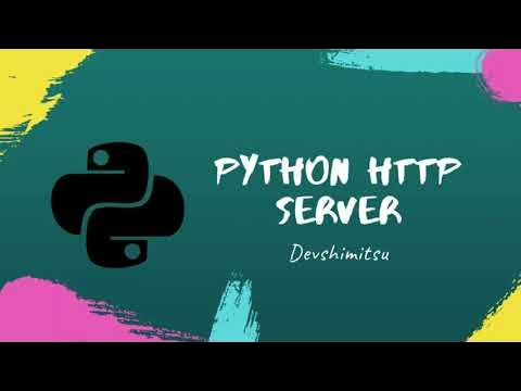Simple Python Server Using .BAT - YouTube