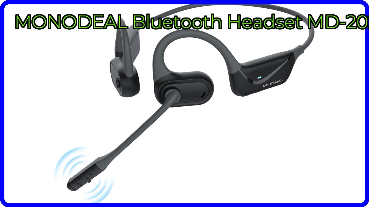 BEWERTUNG (2025): MONODEAL Bluetooth Headset MD-2021. WESENTLICHE ...