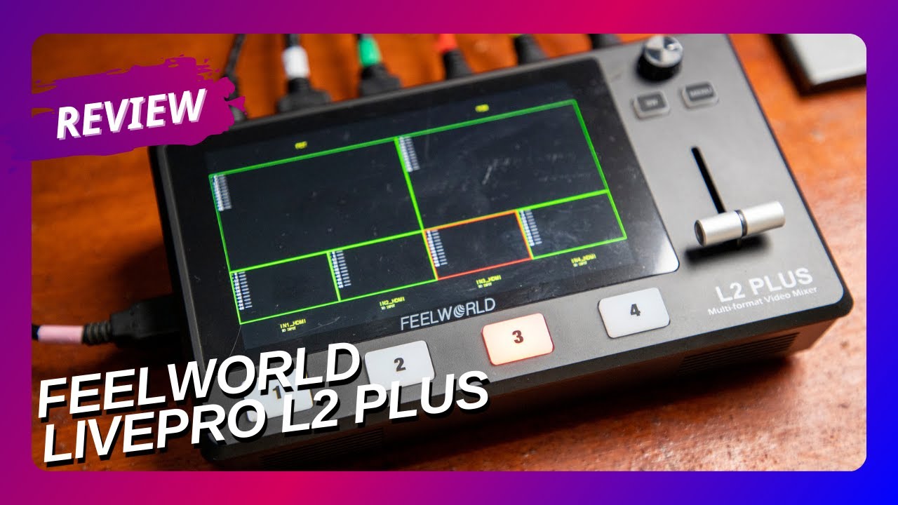 FEELWORLD L2 PLUS Mixer de vídeo torna a transmissão ao vivo com várias ...