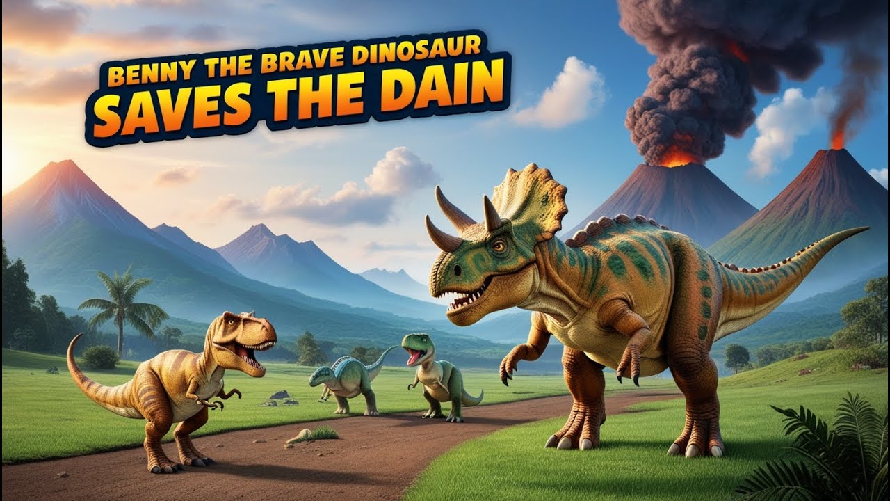 "Benny the Brave Dinosaur Saves the Day" #ai #kids #animatedtales # ...