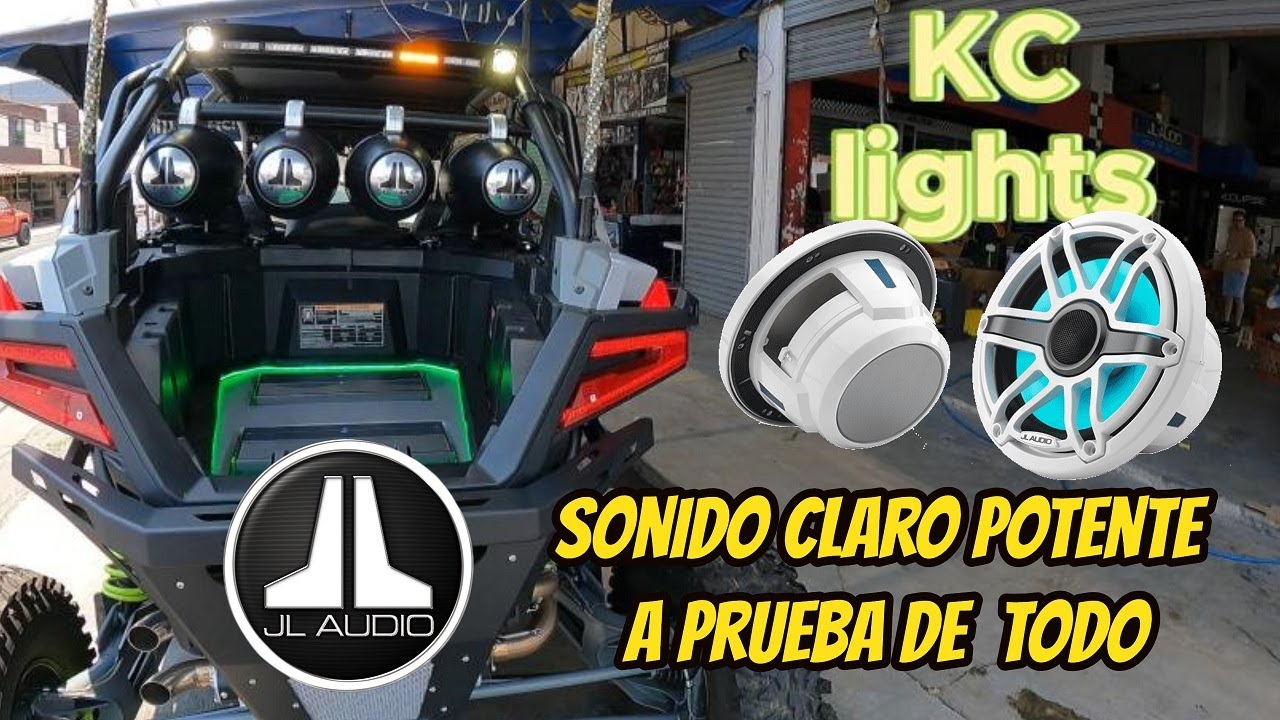 JL audio a prueba de agua para RZR Maverick utv atv side by side - YouTube