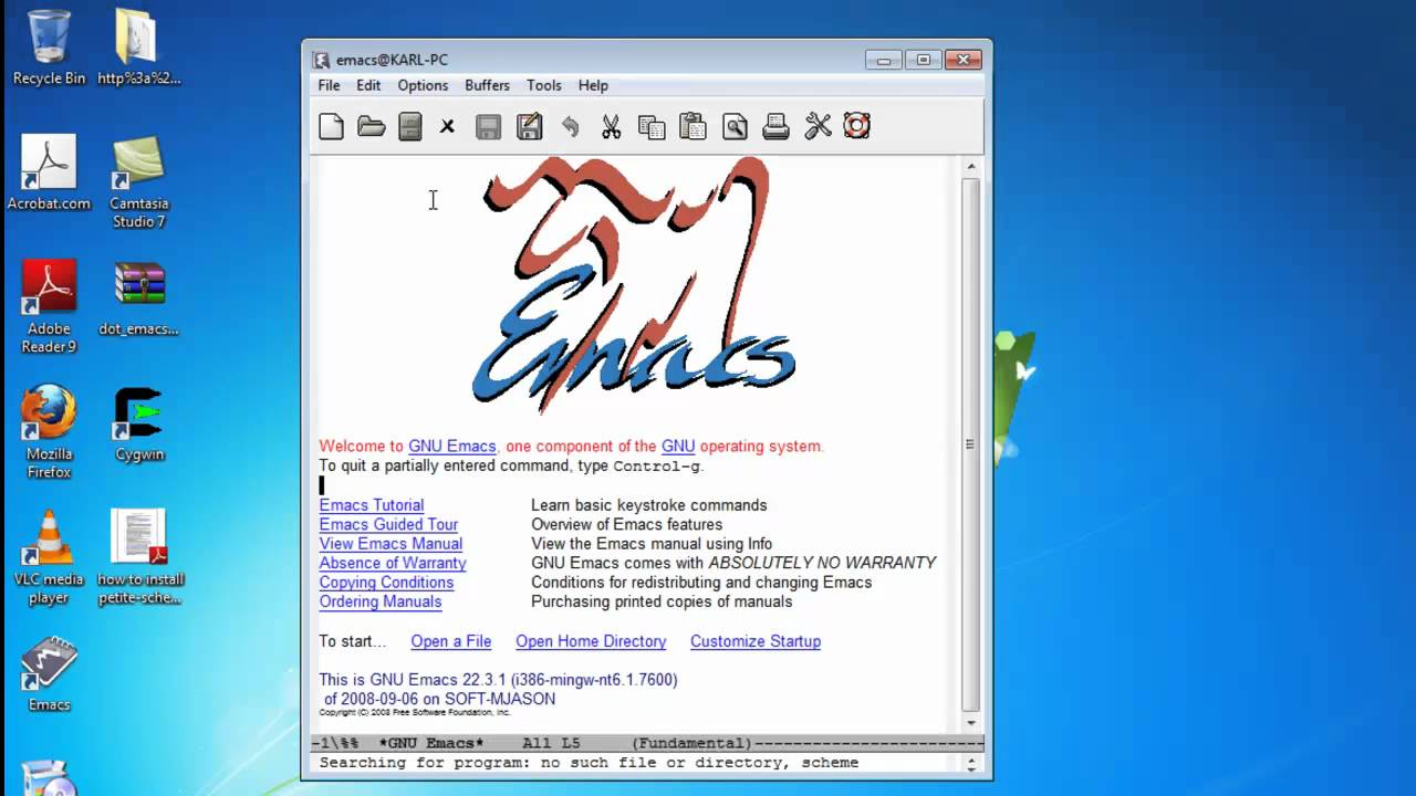 emacs and cygwin part 2 - YouTube