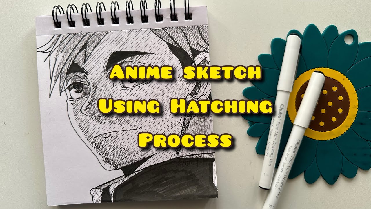 Let’s sketch anime figure using Hatching process | Ohuhu Markers # ...