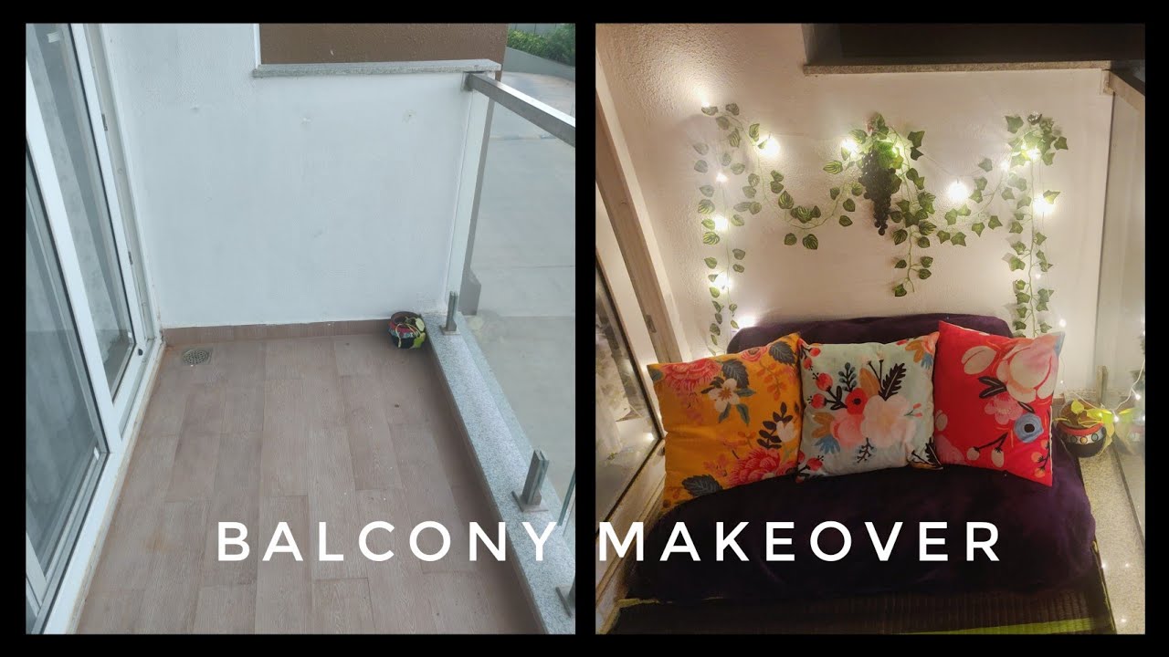 EXTREME BALCONY MAKEOVER in 0 Budget | DIY Decor Ideas - ബാൽക്കണിക്ക് ...