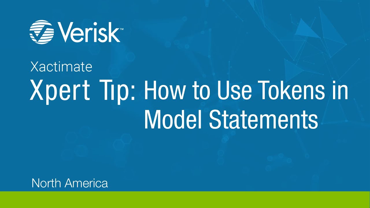 Xactimate Xpert Tip: How to Use Tokens in Model Statements - YouTube