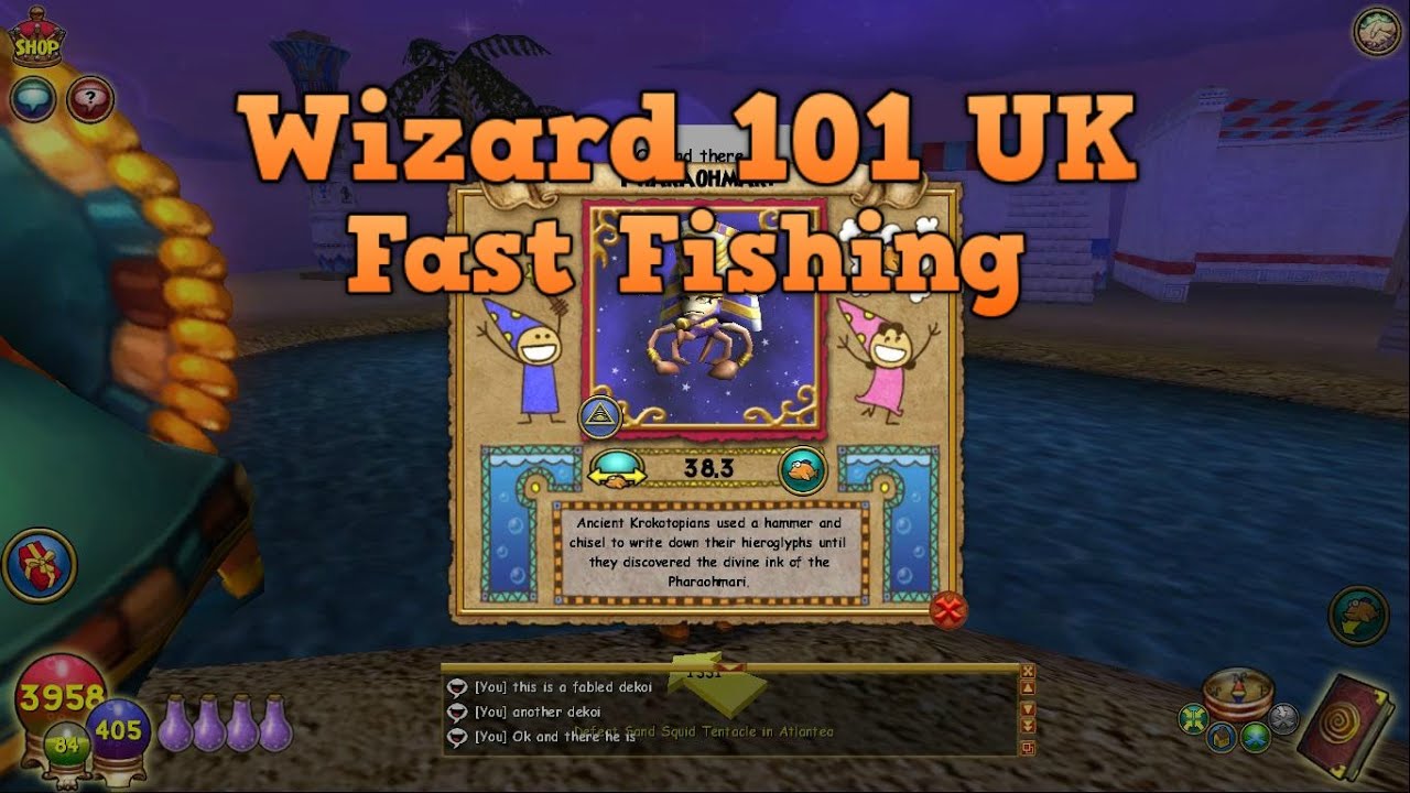 Wizard : Fast Fishing , Catching Pharaohmari - YouTube