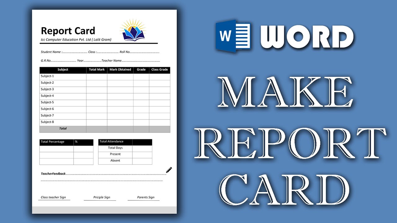 School Management System | School Report Card & Result Sheet Design ...