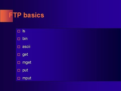 FTP and its commands: mget, mput, put, get (Class : X, CBSE code-165 ...