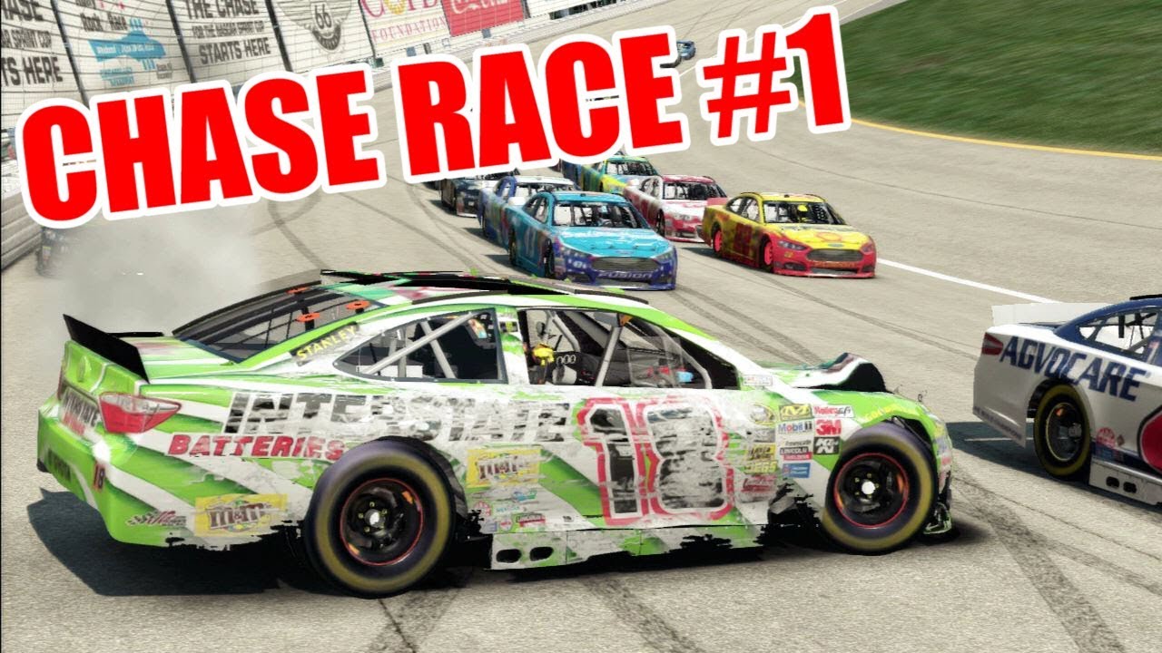 CHASE RACE #1 [Chicagoland] [NASCAR 15 Career Mode 27/36] - YouTube