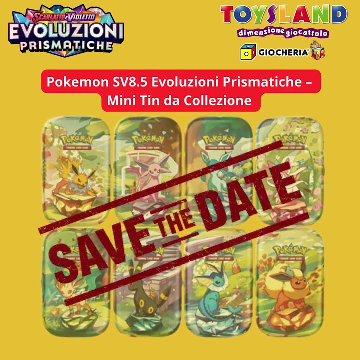 Pokemon SV8.5 Evoluzioni Prismatiche – Mini Tin da Collezione (IT) - YouTube