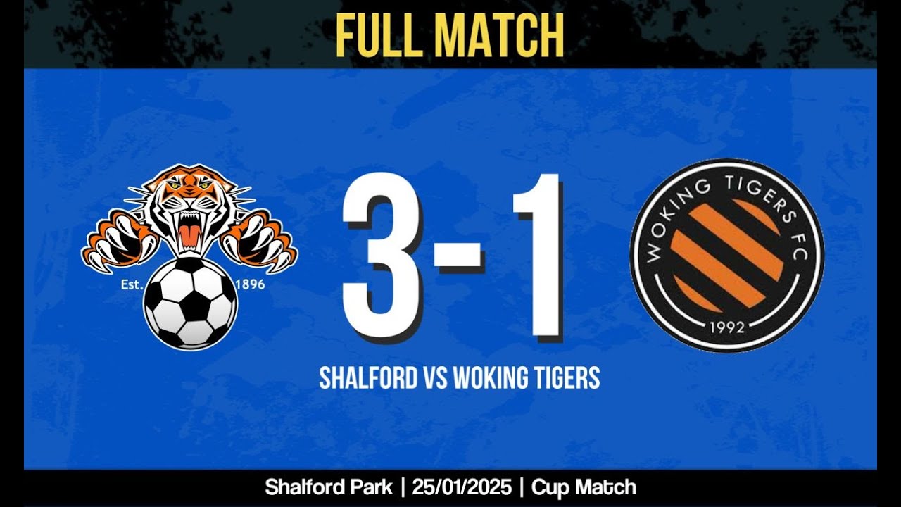Shalford FC vs Woking Tigers Cup Game 25/01/25 - Third Round of the ...