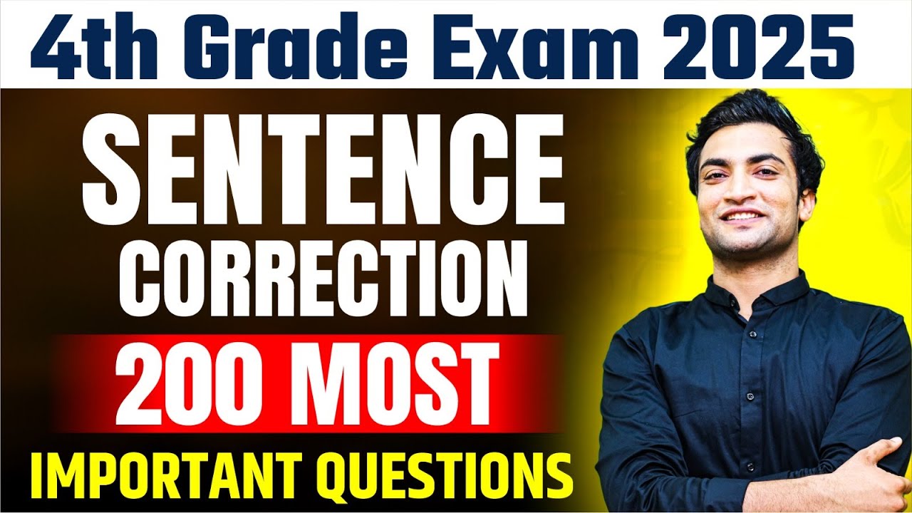4th Grade English Classes 2025 | 4th Grade English MCQ Batch | Sentence ...