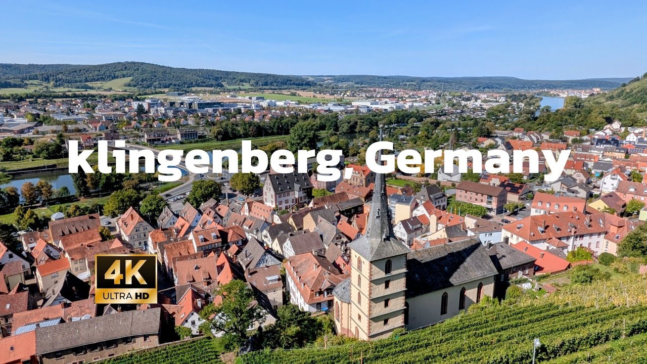 Walking in klingenberg Germany, 4K - YouTube
