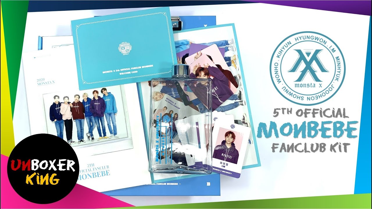 MONSTA X 몬스타엑스 || 5TH MONBEBE FANCLUB KIT || KPOP MERCH UNBOXING - YouTube