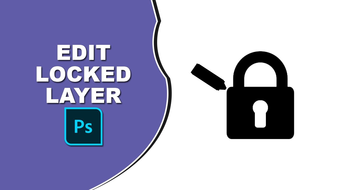 How to edit a locked layer in Photoshop - YouTube