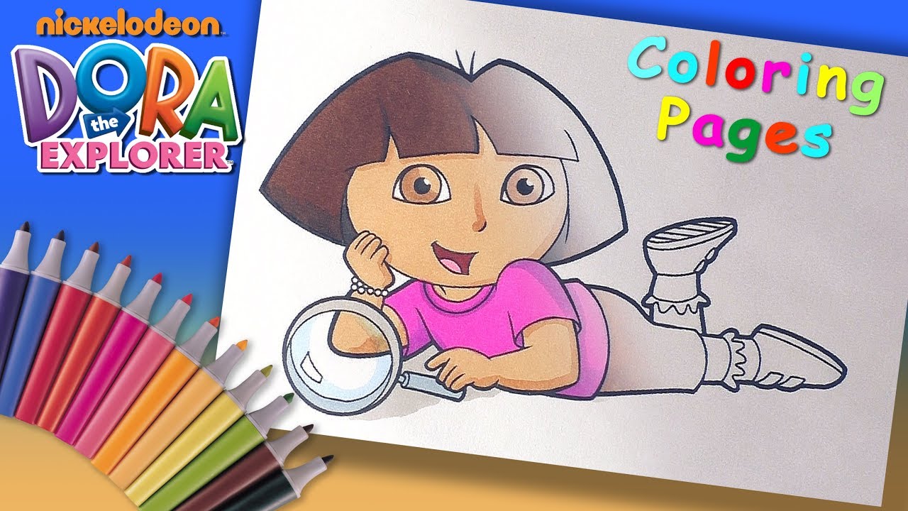 Dora the Explorer Speed Coloring #forChildren. How to Coloring Dora ...