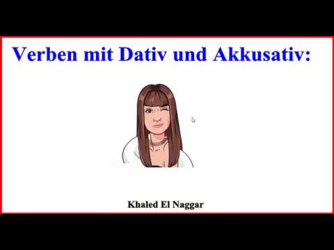 بدون هذة الأفعال لن تعرف قواعد Verben mit Dativ und Akku ! - YouTube