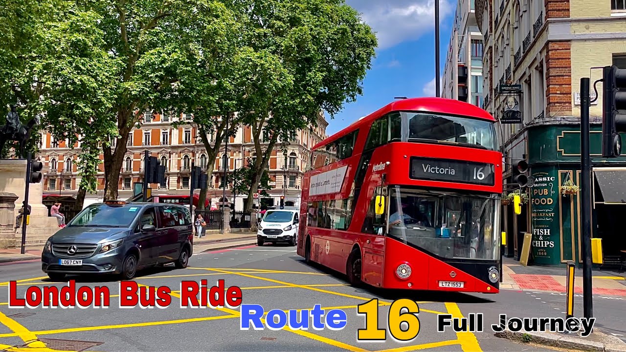 London Bus Ride 🇬🇧 Route 16 - Victoria Station to Cricklewood | Full ...