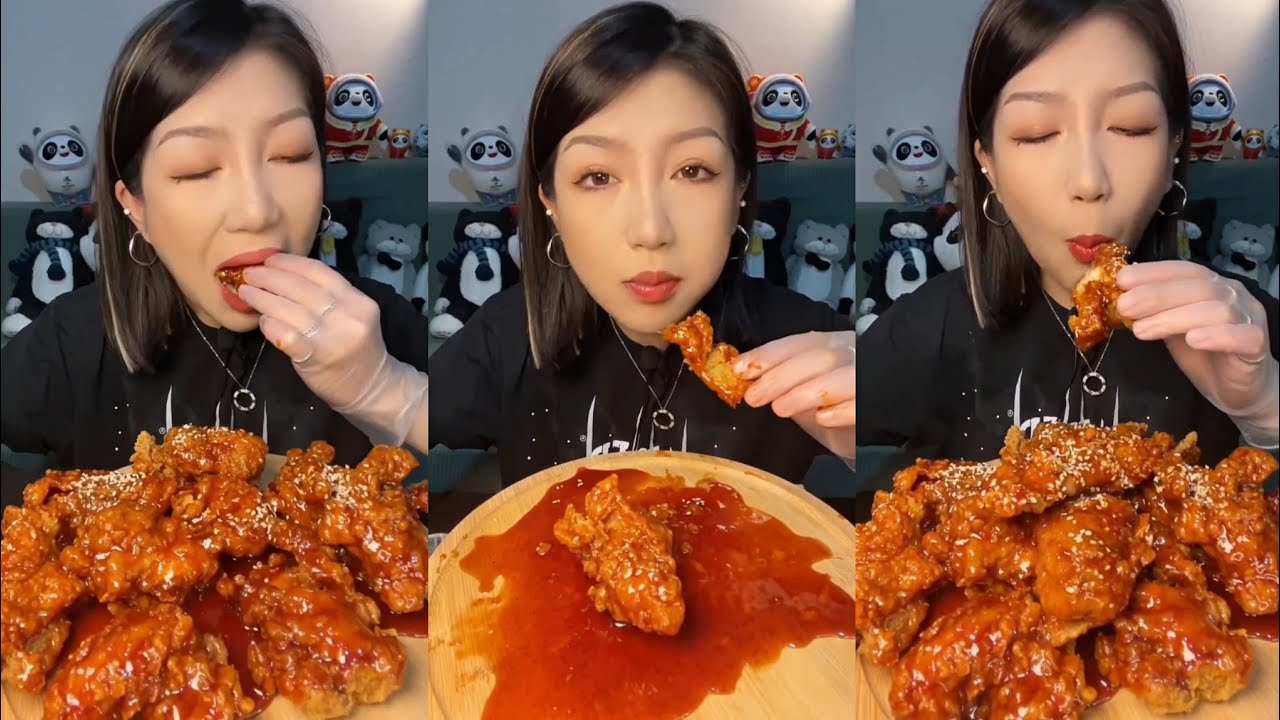 ASMR | CRISPY Fried Chicken #asmrsounds #asmr - YouTube