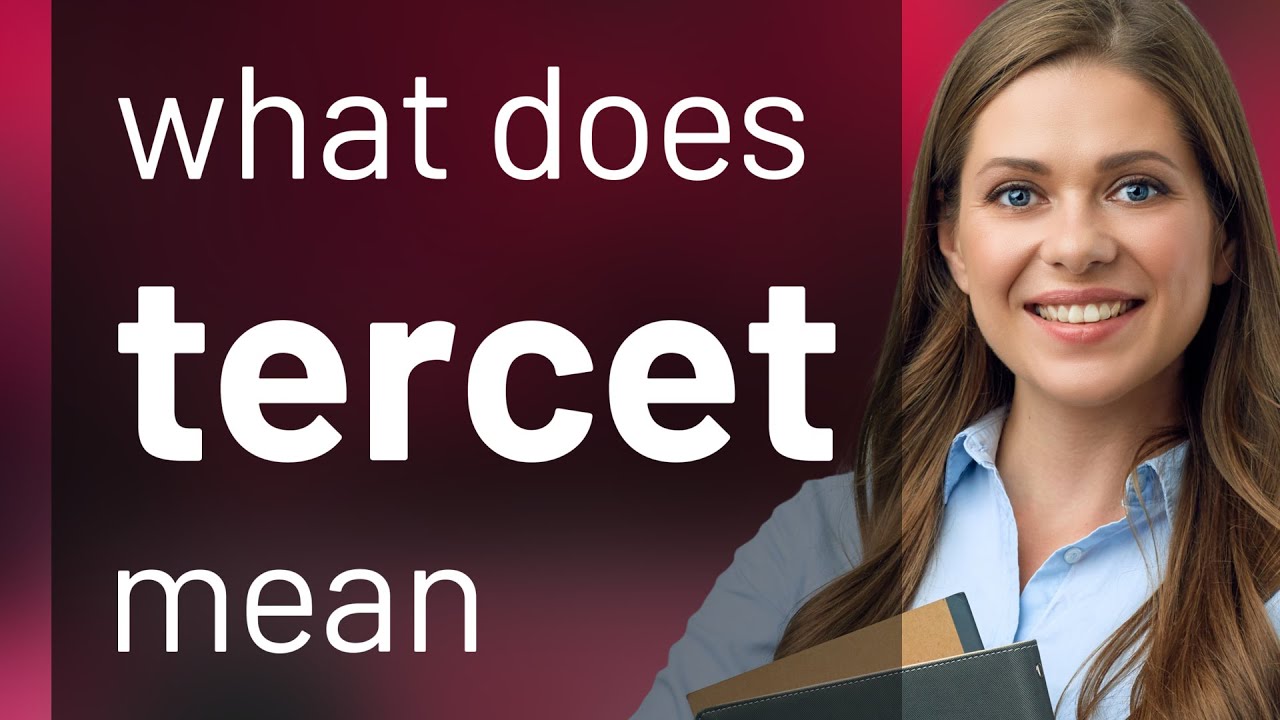 Tercet • what is TERCET meaning - YouTube