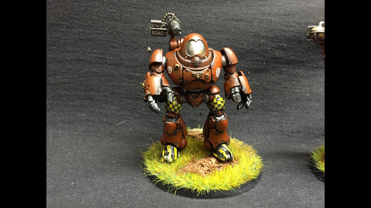 How To Paint Adeptus Mechanicus Kastelan Robots - YouTube