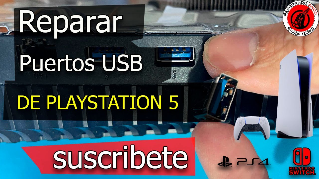 Como cambiar puertos USB PS5 - YouTube