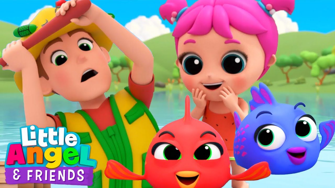 Down By The Lake | Once I Caught a Fish Alive! | Little Angel And ...