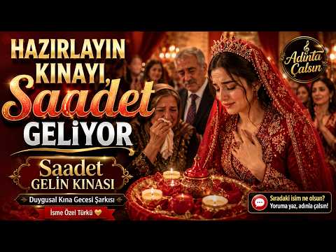 Saadet Gelin Kınası Türküsü | İsme Özel Duygusal Kına Gecesi Şarkısı