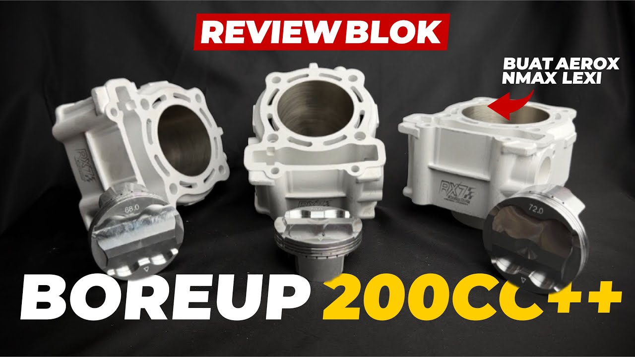 REVIEW BLOK SET RX7 RACING 68mm 70mm DAN 72mm BAHAN CERAMIC BUAT ...