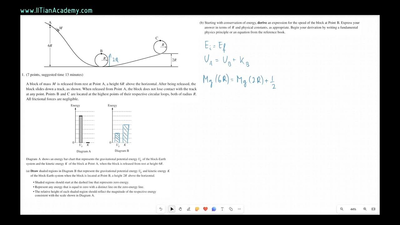 AP Physics 1: Algebra Based 2024 FRQ Video Solution Q1b - YouTube