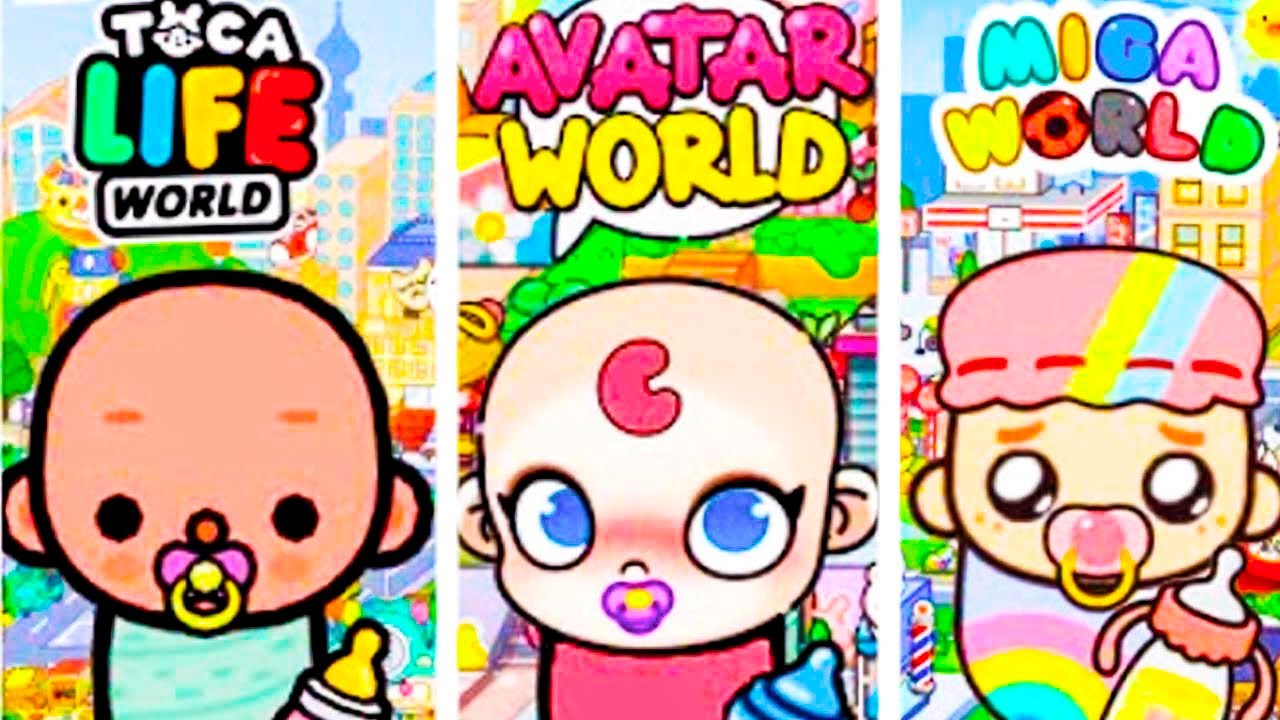 Toca Boca Baby VS Avatar World Baby VS Miga World Baby - YouTube