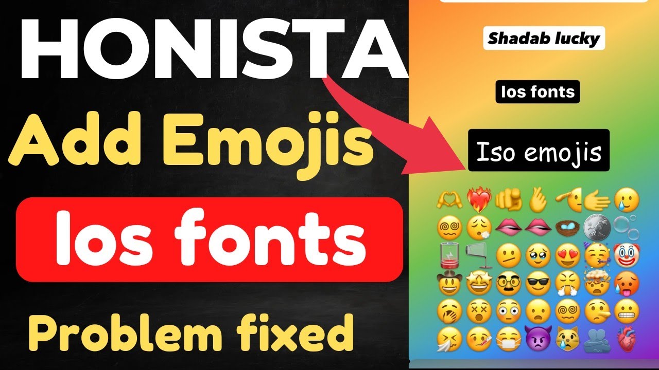 How To get ios bold fonts and ios 16.4 emojis in Honista | Honista ...